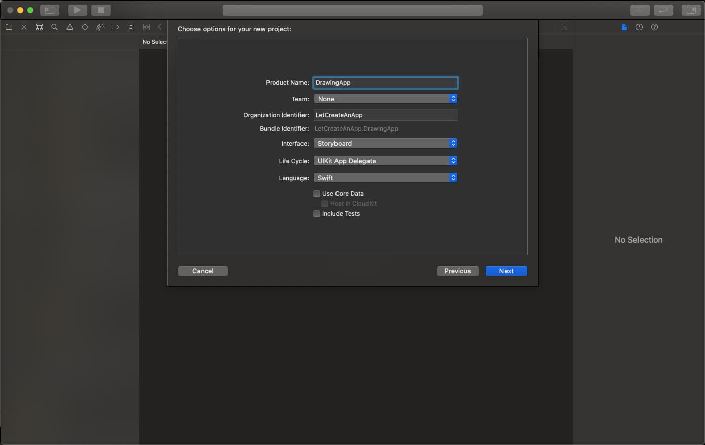 Swift 5.1 - How to make Drawing App - Let Create An App