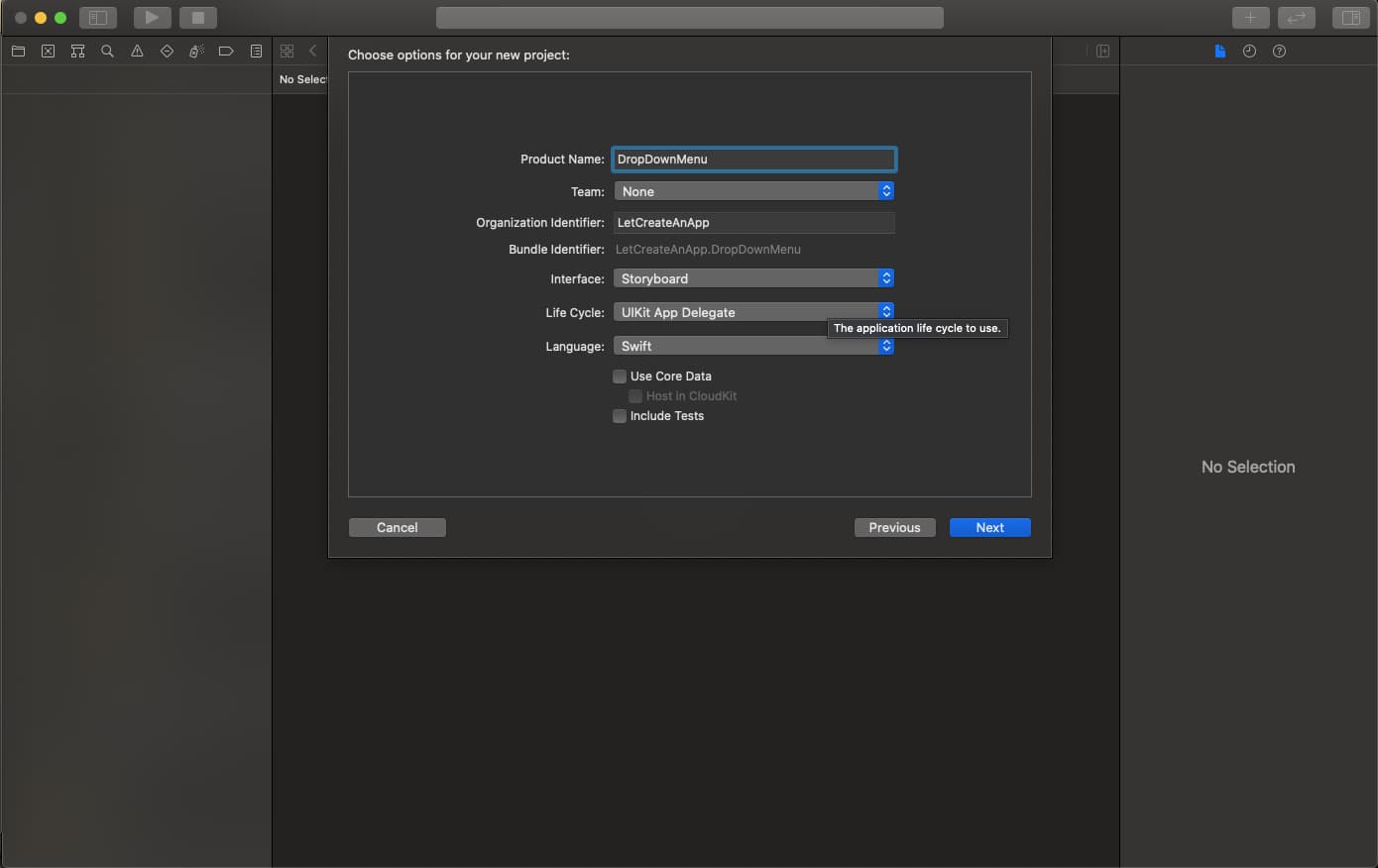 Create A Dropdown Menu In Swift Let Create An App