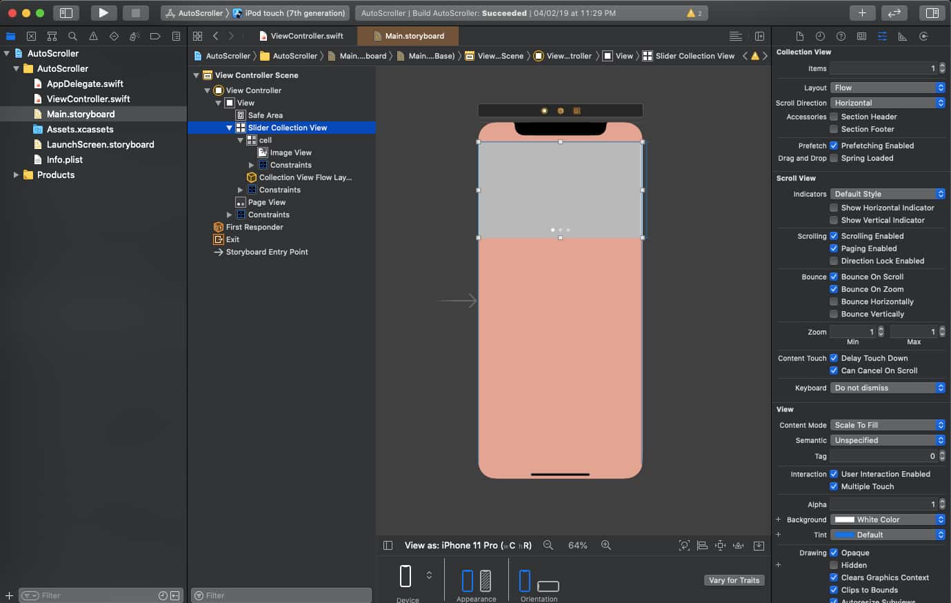 Auto Image Sliderscroller Using Uicollectionview Let Create An App 4990