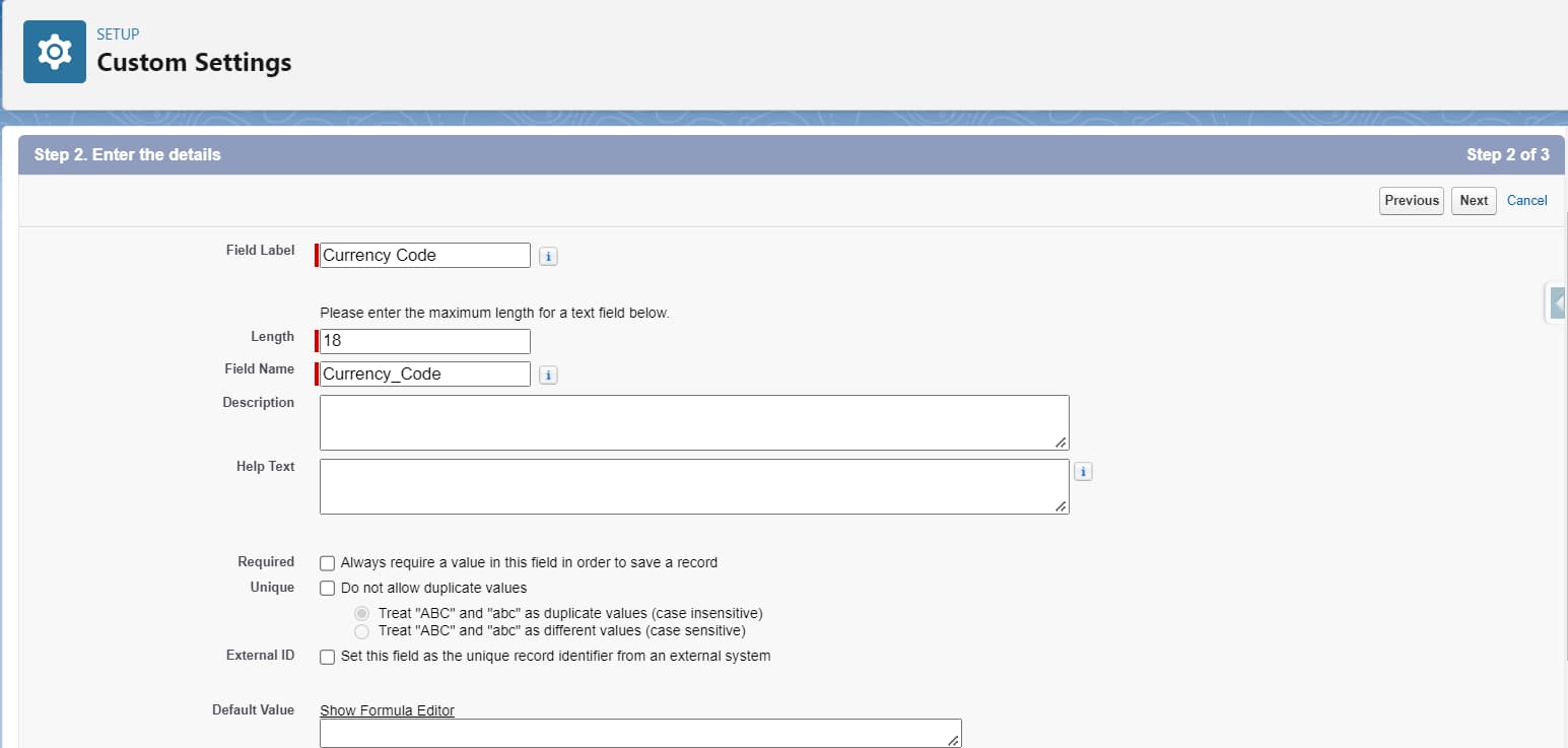 Custom Setting In Salesforce Let Create An App