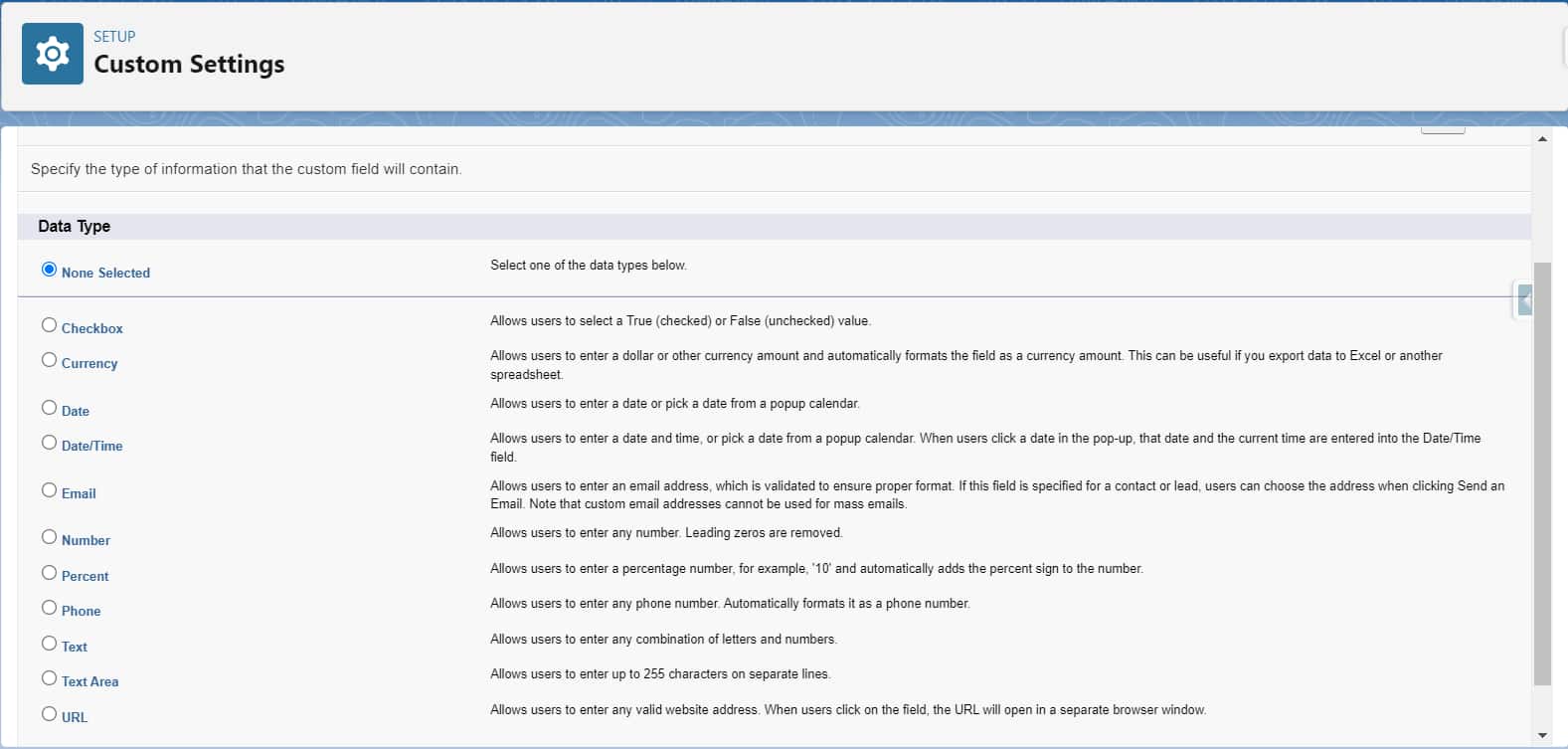 Custom Setting In Salesforce Let Create An App