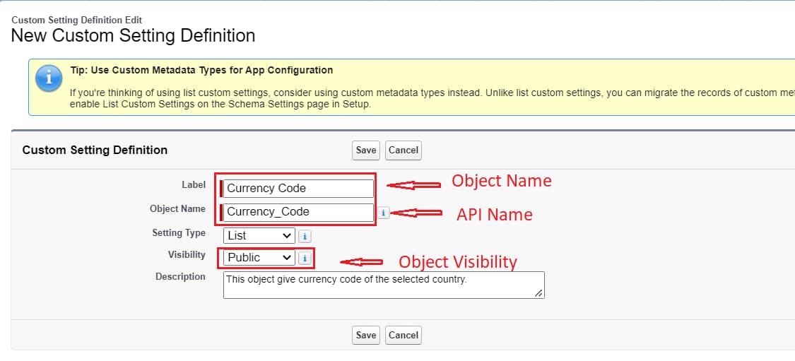 Custom Setting in Salesforce - Let Create An App